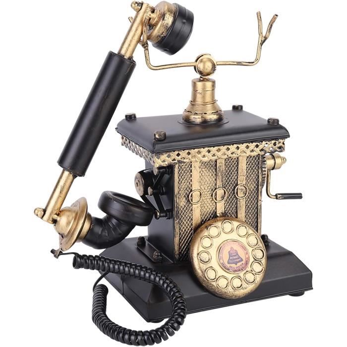 Modèle De Téléphone Rétro, Téléphone Antique En Fer Forgé Téléphone ...