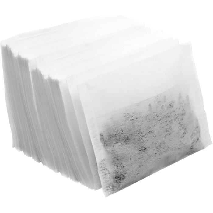 Eamle 100 sachets de thé en fibres de maïs, sachets de thé jetables ...