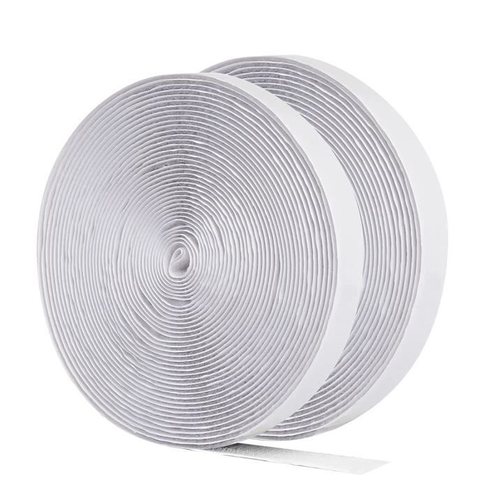 GWHOLE Scratch Autocollant Double Face 10M x 2CM Bande Scratch Adhésive ...
