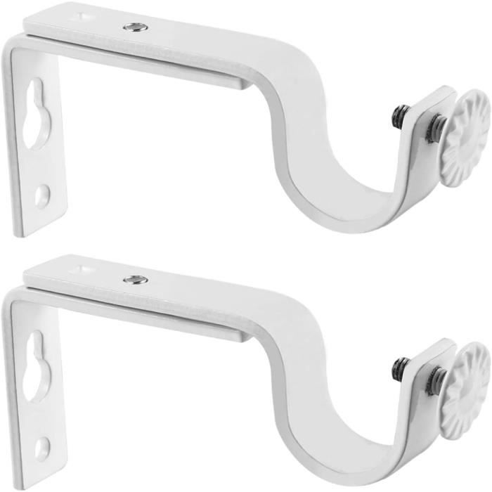 Lot De 2 Supports De Tringle À Rideaux Réglables En Métal Extensible ...