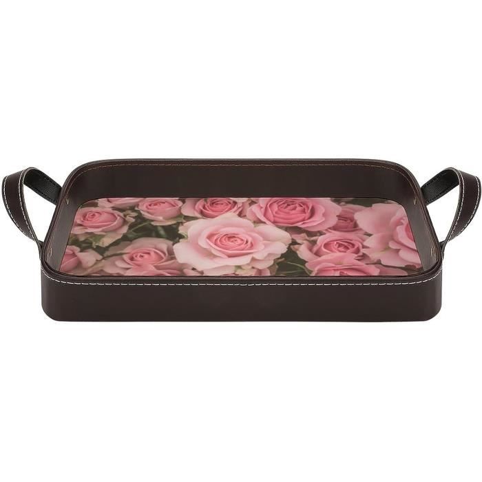 Plateau Alimentaire Avec Poignées, Plateau De Service Rose Clair ...