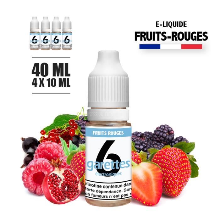 E-liquide 40ML saveur FRUITS ROUGES avec 6MG de nicotine (e-liquide id ...