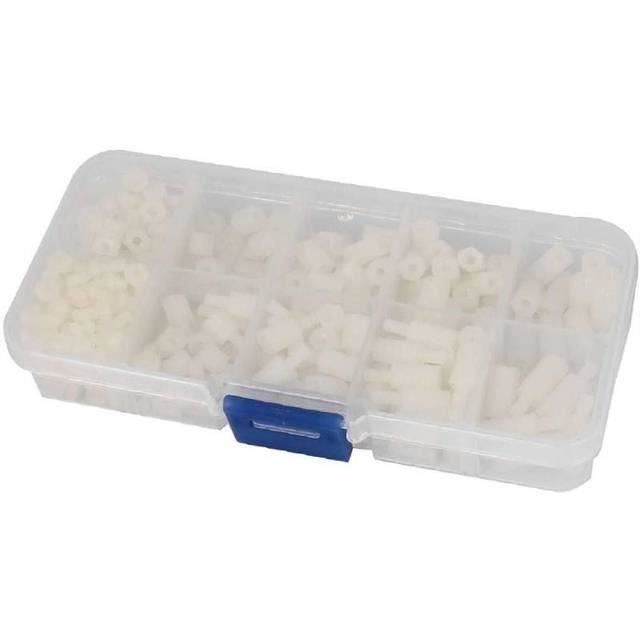 ECROU,300pcs M3 White--Kit'écrous à vis pour Drone quadrirotor, 300 ...