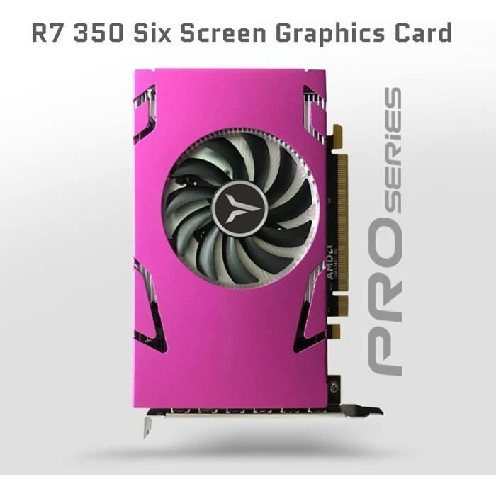 Carte Graphique À Six Écrans R7 350, Carte Graphique Rose À Mémoire ...