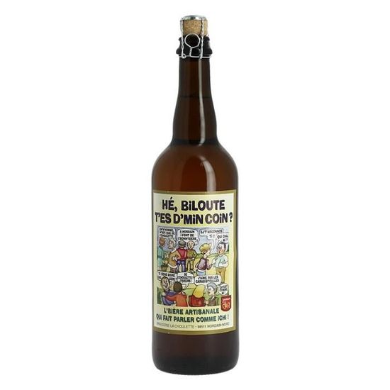 BIERE BLONDE 'HE'BILOUTE T'ES D'MIN COIN ' 75 cl - La cave Cdiscount
