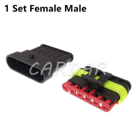 Prise allume,Connecteur électrique étanche Superseal AMP-Tyco, prises de câble scellées, pour ...