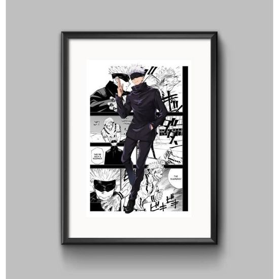 Bazaverse - Satoru Gojo (A4) Poster Manga Anime Manga Dessin Animé ...