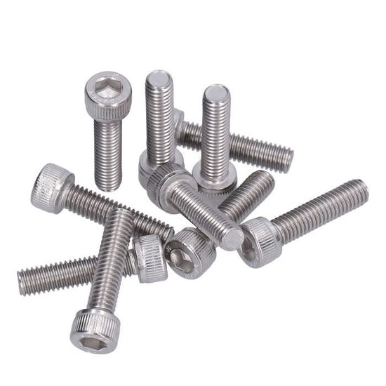 Jeu De Boulons À Culasse Vis À Tête Creuse Hexagonale Boulons À Vis M6, Fixations De Outillage ...