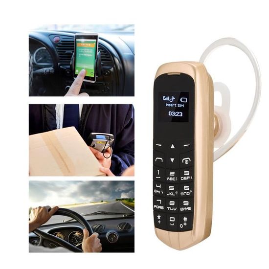 Téléphone portable J8 Smart Dialing Music Hanging Earhook Type Headset ...