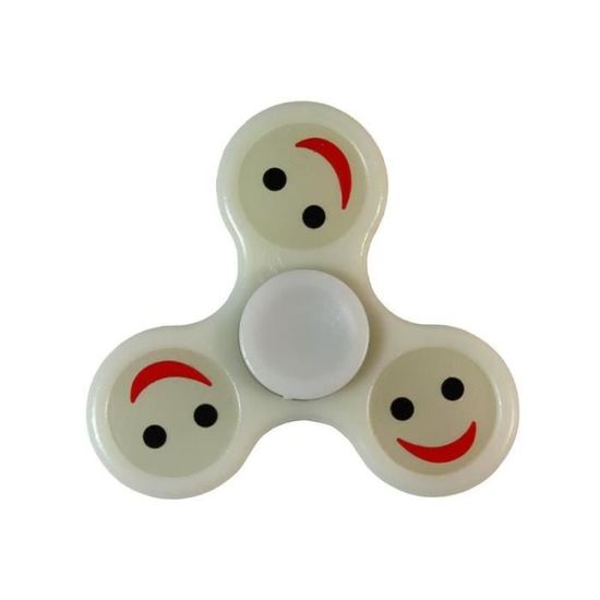 Fidget Spinner Toy - EMOJI HAPPY BLANC (GLOW IN THE DARK) - Cdiscount ...