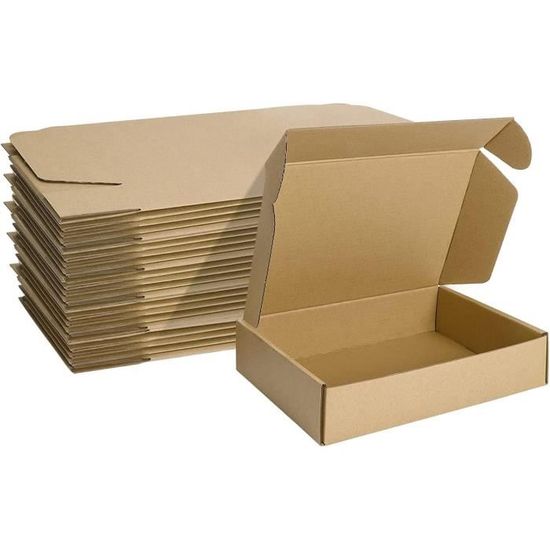Petite Boîte Carton d'expédition 229x153x51MM Lot de 25, Carton de ...