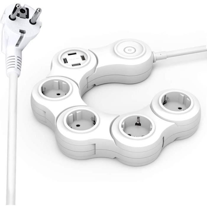 Multiprise usb parasurtenseur parafoudre, multiprise electrique 2100 ...
