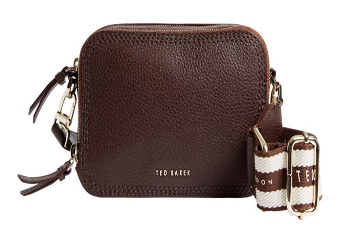 Ted Baker Sac à épaule bandoulière marron en cuir pour femme - WILLSA ...