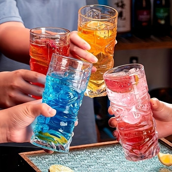 4 pièces 2 pièces/4 pièces Verres de bar modernes Tiki, Verres à boire ...