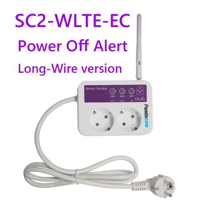 SC2-4G-EC-L -SC2-GSM de prise intelligente 4G Télécommande intelligente ...