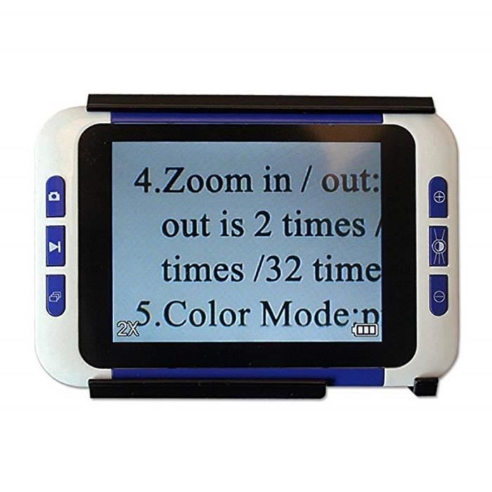 Loupe numérique de poche LCD couleur 2X 32X - AIHONTAI - Basse Vision ...