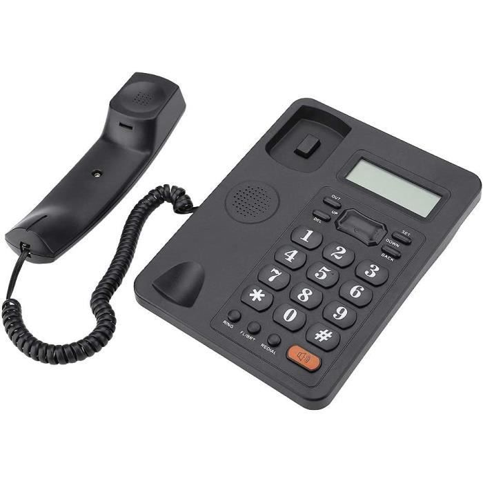 Téléphone Filaire, Téléphone Fixe Avec Haut-Parleur, Identification De L'Appelant-Enregistrement ...