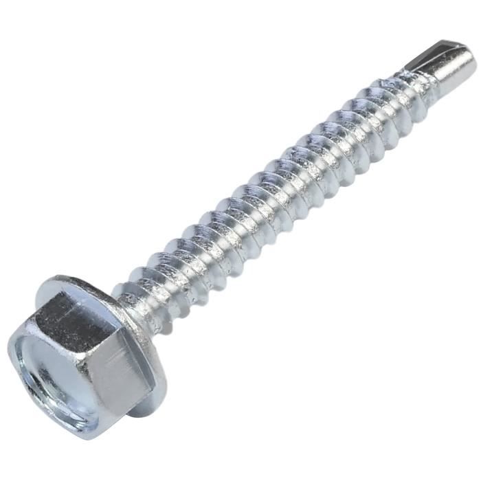 C57378 - Lot De 100 Vis Autoperceuse À Collerette-Embase Estampée Ø4.8X38 Mm - Empreinte De La ...