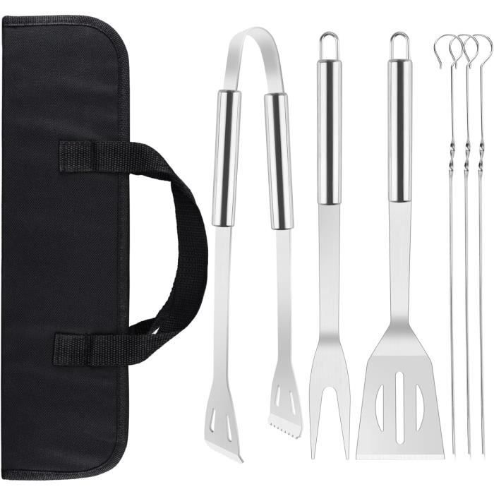 Lot de 7 ustensiles de barbecue - Accessoires de barbecue - Fourchette ...