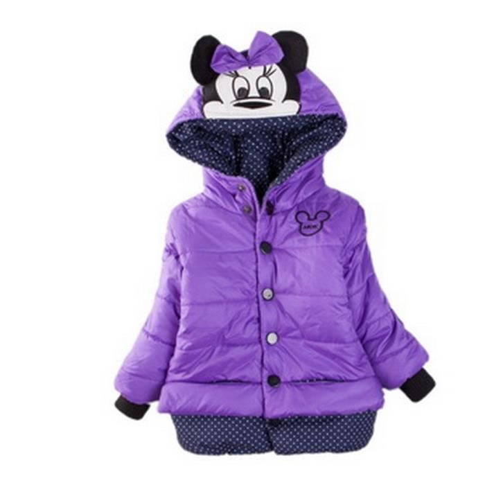 3 ans_DOUDOUNE MANTEAU BLOUSON VESTE FILLE CAPUCHE MINNIE MOUSE DOUBLEE ...