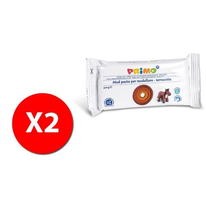 Primo - Mod, pâte à modeler 500 g bloc terre cuite - 2 pcs - Cdiscount ...