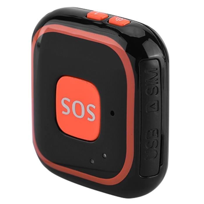Mini GPS Tracker Locator Enfants Personal SOS Alarm APP suivi (Noir ...