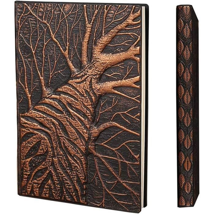 Cahier - Beau Journal Intime Vintage Cuir A5 Carnet Notes Ligné ...