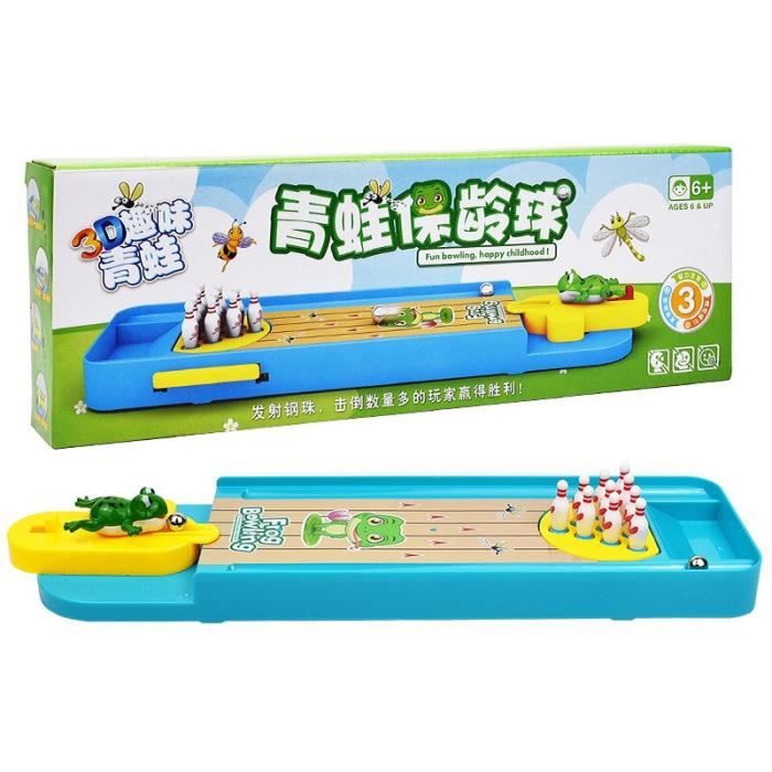 Jeu D'Adresse CRAZE H8X43 Desktop Mini Bowling Table Pinball Game Frog ...