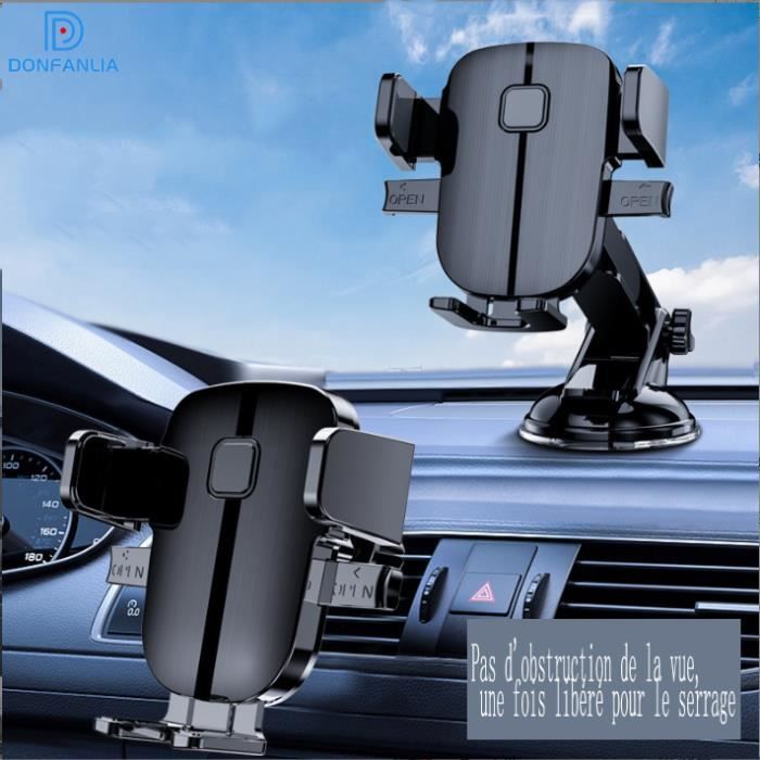 Support de téléphone de voiture 2-en-1 Rotation à 360° Support de ...
