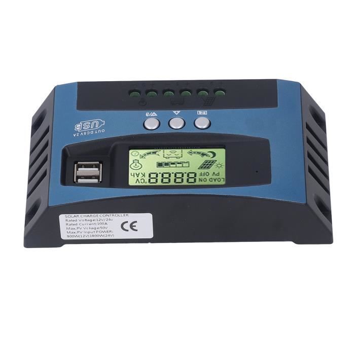 Contrôleur de charge solaire MPPT - GOTOTOP - Affichage numérique - Haute puissance - 2 ans de ...