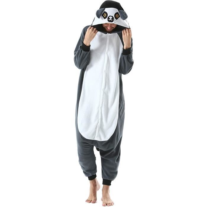 Pyjama Adulte Unisexe Noir RUMOCOVO - Costume Cosplay Combinaison ...