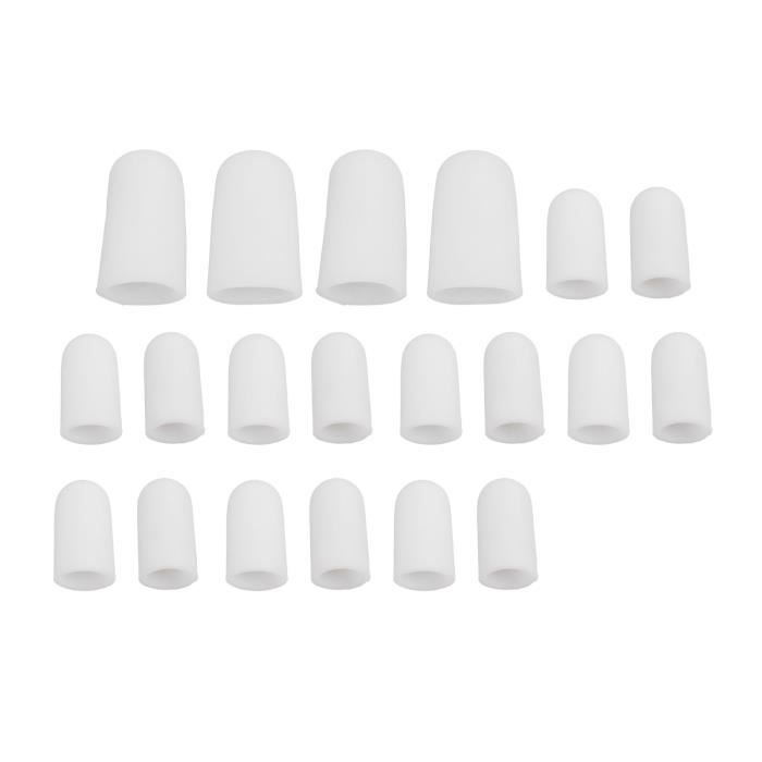 Protège-orteils - PWSHYMI - Capuchon d'orteil en Silicone - 10 Paires ...