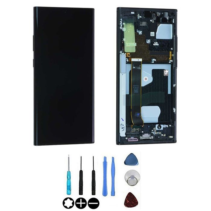 Originale Ecran LCD & Vitre tactile Noir Assemblés Sur Châssis Pour Samsung Galaxy Note 20 Ultra ...