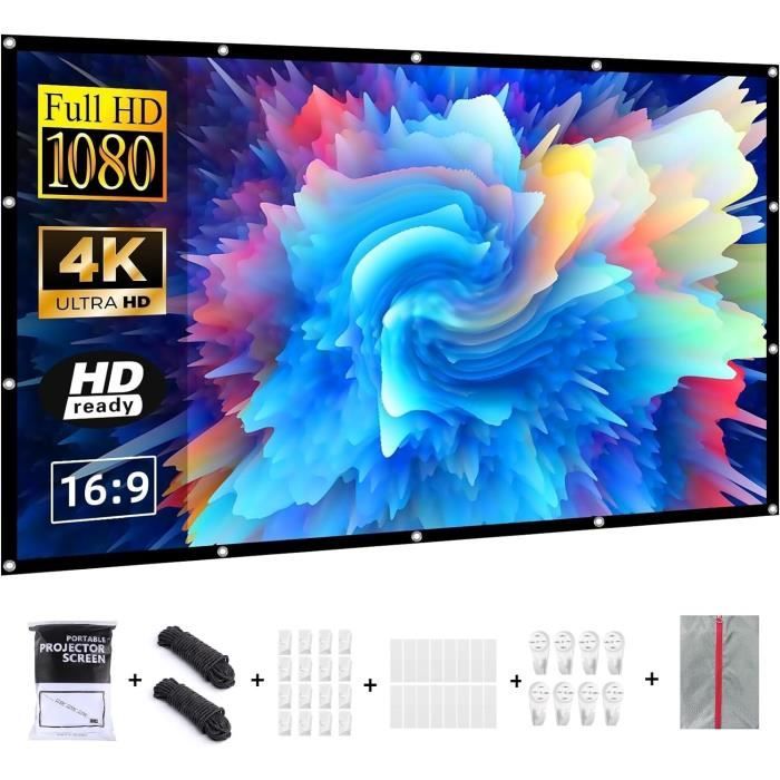 Écran De Projection 120 Pouces,16:9 Portable-Pliable,Extérieur Et ...