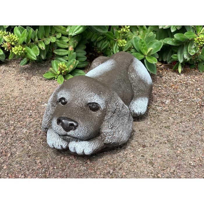 Statue de cocker épagneul Sculpture de chien en ciment Statue de jardin ...