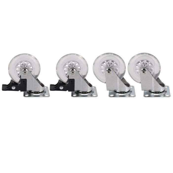 4 x Heavy Duty 75mm Roulette Pivotante Chariot À Roues Roulette de ...