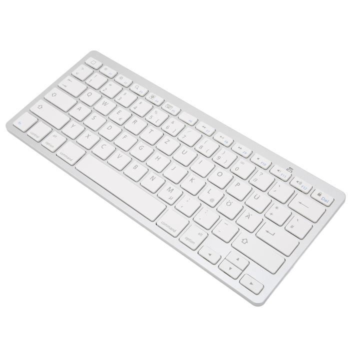 TMISHION pour clavier OS X Clavier sans fil Mini 78 touches Ultra Mince ...