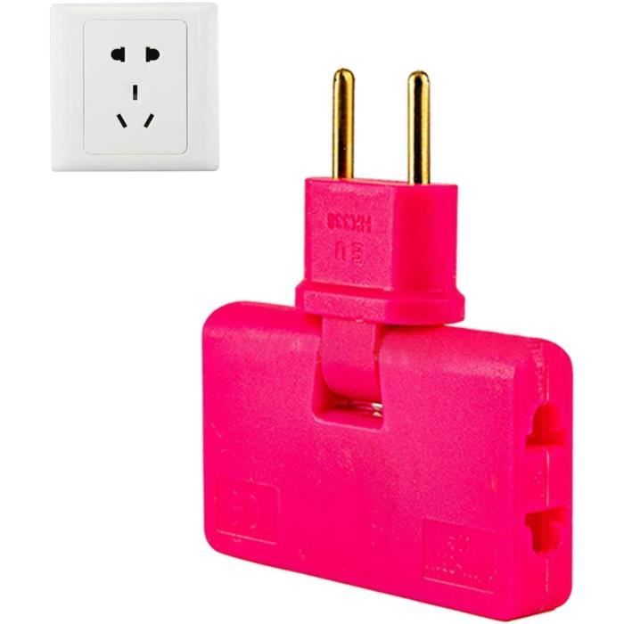 Adaptateur Mural À 3 Prises, Sortie Pivotant À 2 Broches, Prise ...