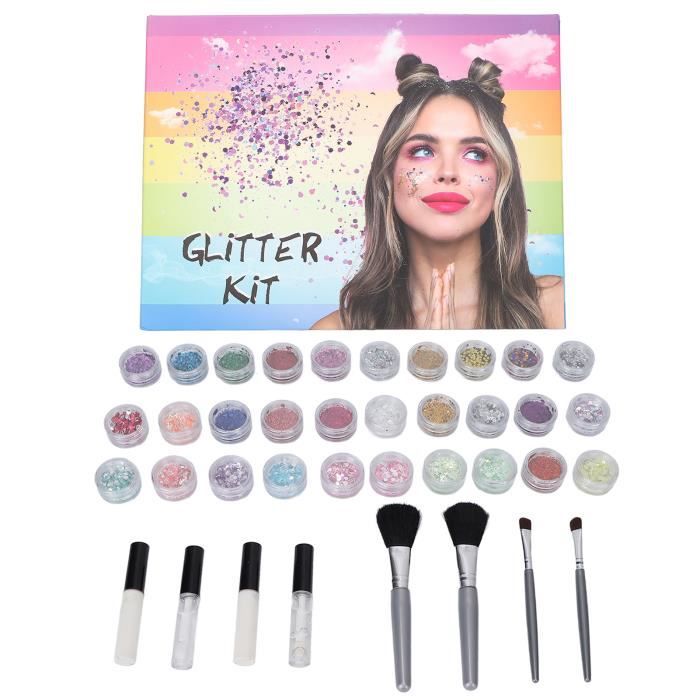 CHE - 29 Color Nail Art Sequins Face Body Painting Tattoo Glitter ...