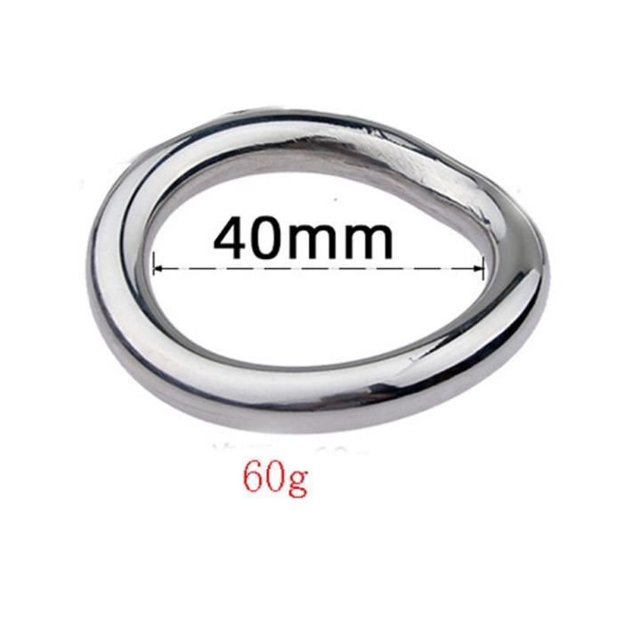 Arced Cock Ring 40mm -Anneaux de pénis en métal balle Scrotum civière ...