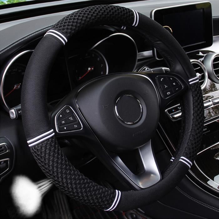 COUVRE-VOLANT,Black--Housse de Protection antidérapante pour volant de ...