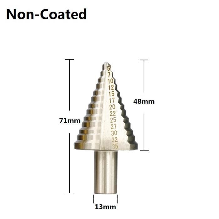 Foret à métaux à tige ronde Non-Coated - YWEI - XCAN - 5 35mm - Revêtu ...