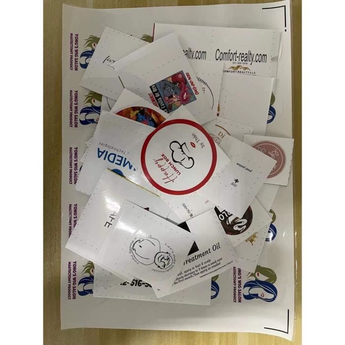 Personnalisé Autocollants Étiquettes Stickers Gommettes Autocollantes ...