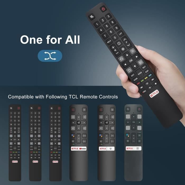 Télécommande Universelle RC802N pour téléviseurs TCL Thomson LED 4K UHD ...