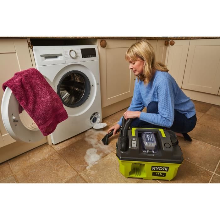 RYOBI - Aspirateur d’atelier 18V ONE+ - 11,8 kPa - collecteur 11 L ...