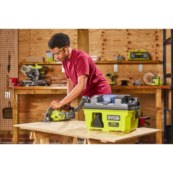RYOBI - Aspirateur d’atelier 18V ONE+ - 11,8 kPa - collecteur 11 L ...