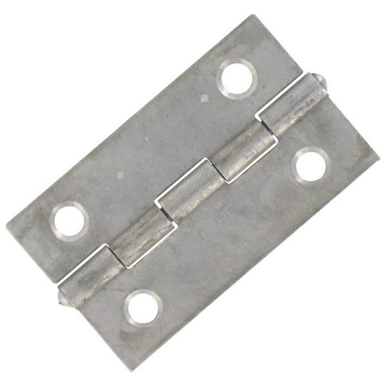 Charniere carree simple feuille - désignation:Zingue blanc l. x h. (mm ...
