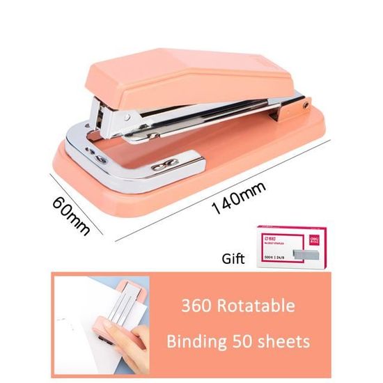 Agrafeuse,Rose--Agrafeuse Standard longue et robuste rotative à 360, 24 ...