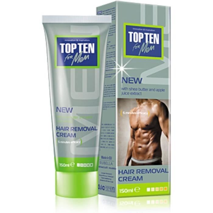 Top Ten Crème épilatoire pour hommes sans parabènes 150 ml - Cdiscount ...