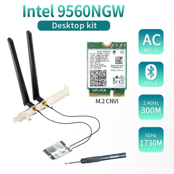 Kit de bureau AC9560 - Carte Réseau Double Bande Avec Antenne Wifi, Kit ...